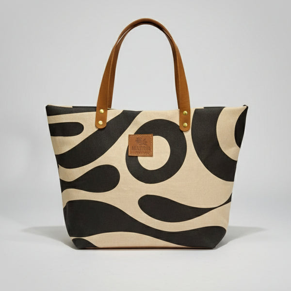 The Malkia Swirl Canvas Tote — Bold Energy. Everyday Expression. – Kioo ...